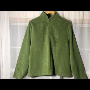 Basic Editions | Sweaters | Basic Editions Womens Quarter Zip Green ...